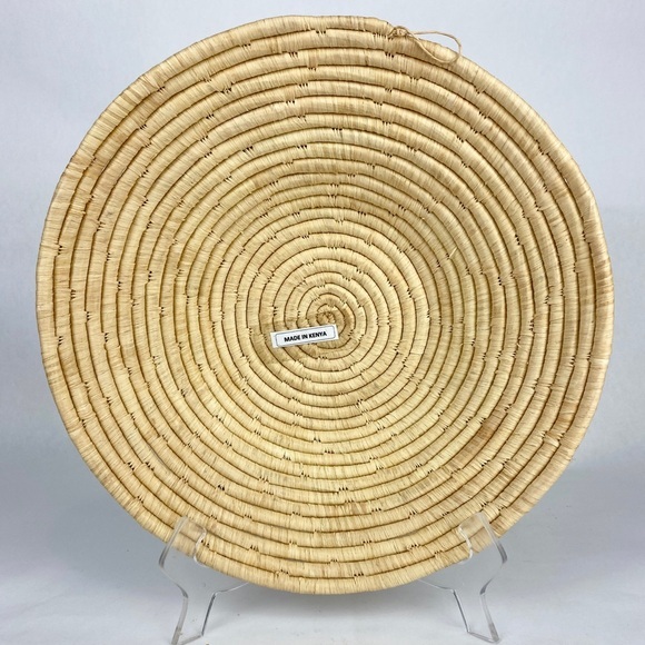 Accents | Nwot Hand Woven Kenyan Basket Coil Wicker Basketplates For ...